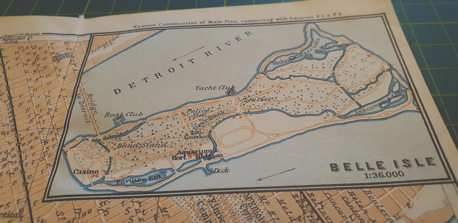 1904 Vintage Map of Detroit - Etsy
