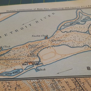 1904 Vintage Map of Detroit - Etsy