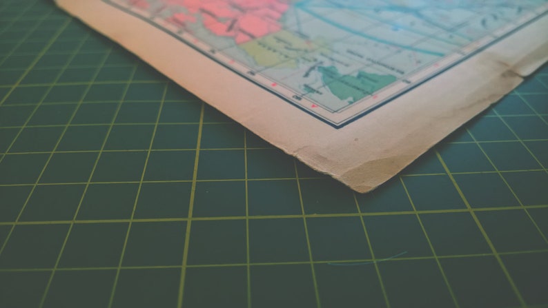 1959 Vintage World Map - Etsy