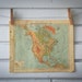 1924 Vintage North America Map - Etsy