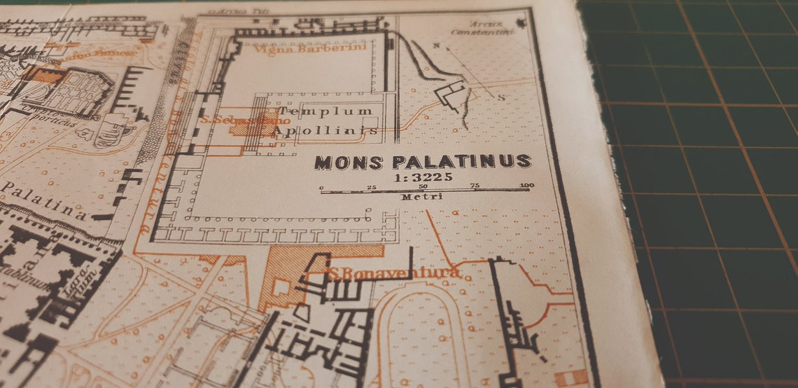 1928 Vintage Palatine Hill Map - Etsy