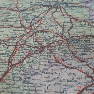 1964 Vintage Germany Map - Etsy