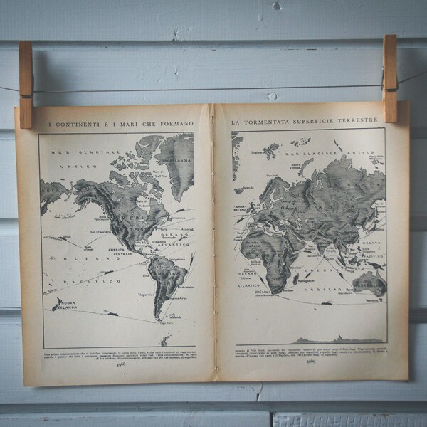 World Map 1935 - Etsy