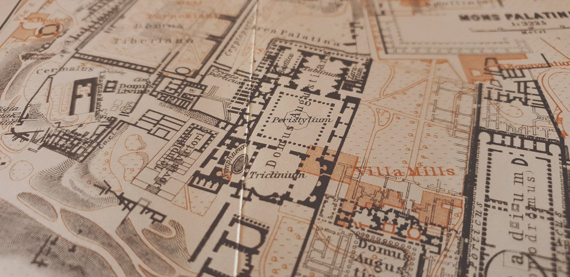 1928 Vintage Palatine Hill Map | Etsy