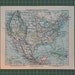 1893 Vintage USA Map - Etsy