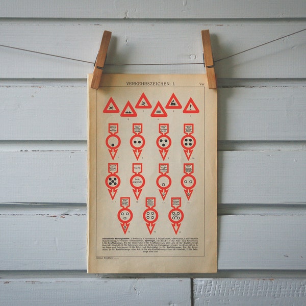 Vintage Traffic Sign - Etsy