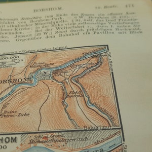 1912 Vintage Borjomi Map - Etsy