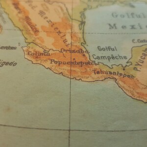 1924 Vintage North America Map - Etsy