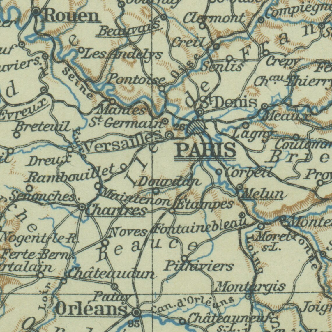 1936 Vintage Map of France - Etsy