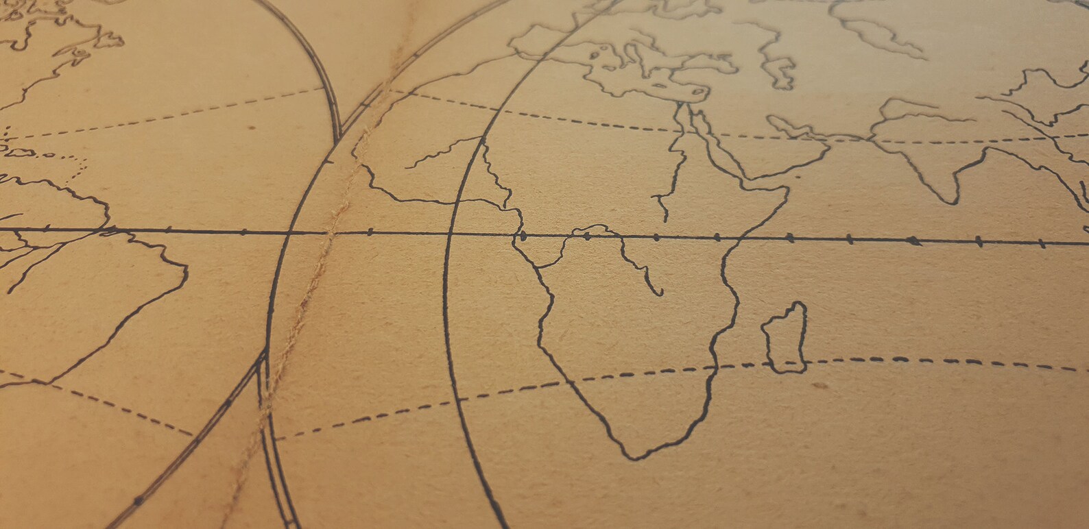 1920s Vintage World Blank Map | Etsy
