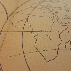 1920s Vintage World Blank Map - Etsy