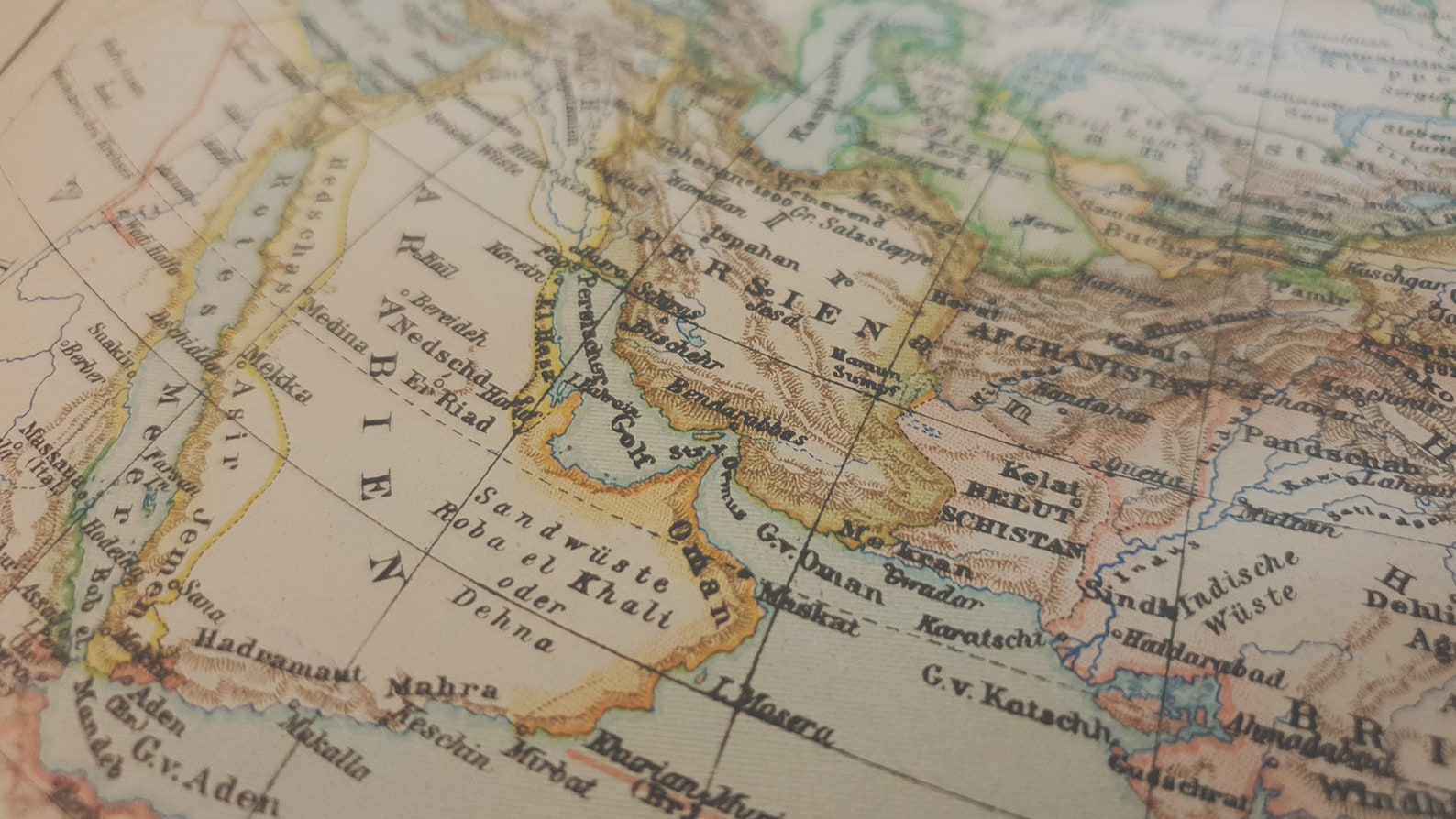 1893 Vintage Map of Asia | Etsy