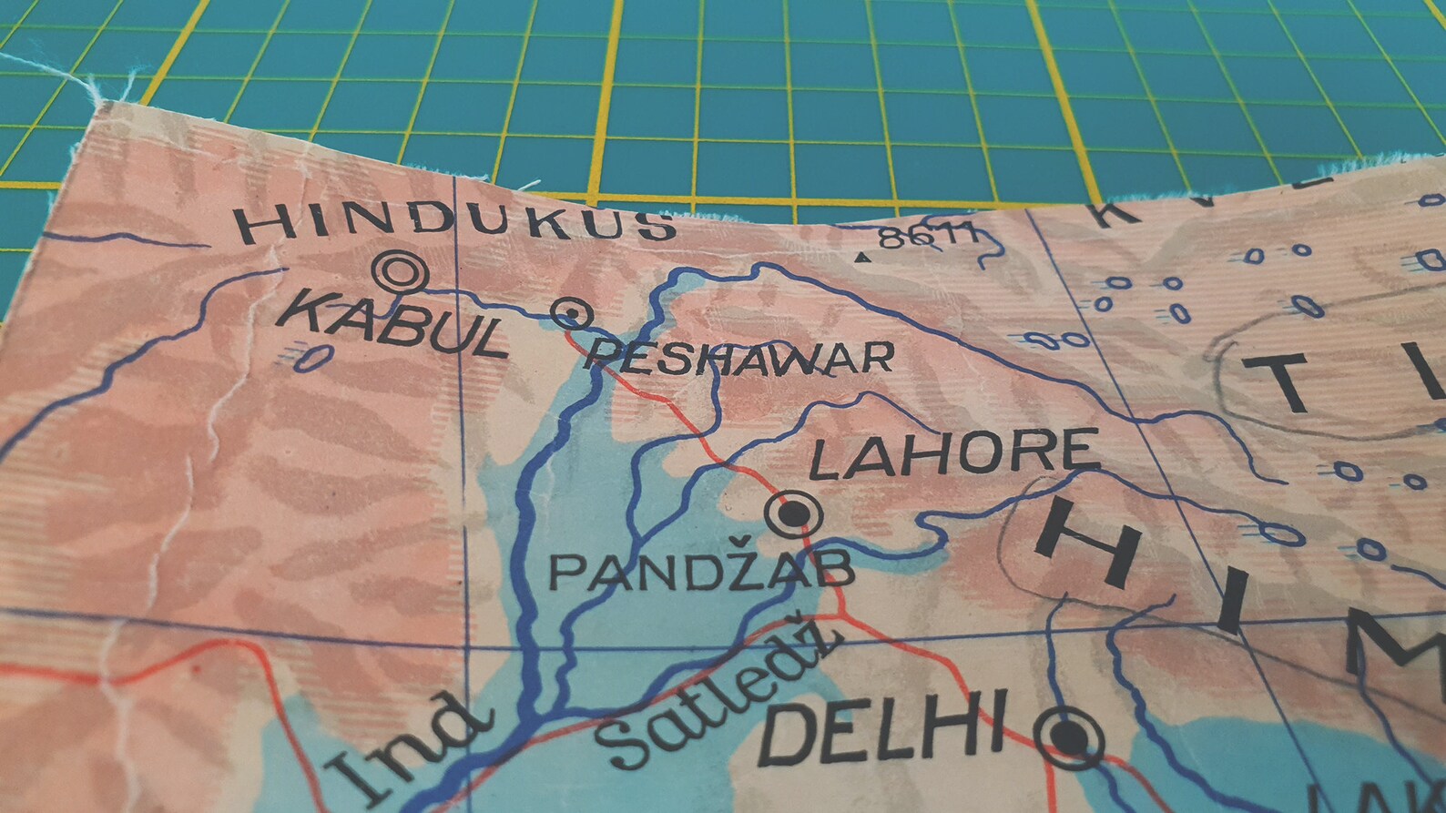 1981 Vintage Map of India - Etsy