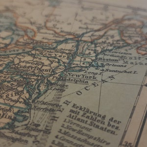 1893 Vintage USA Map - Etsy