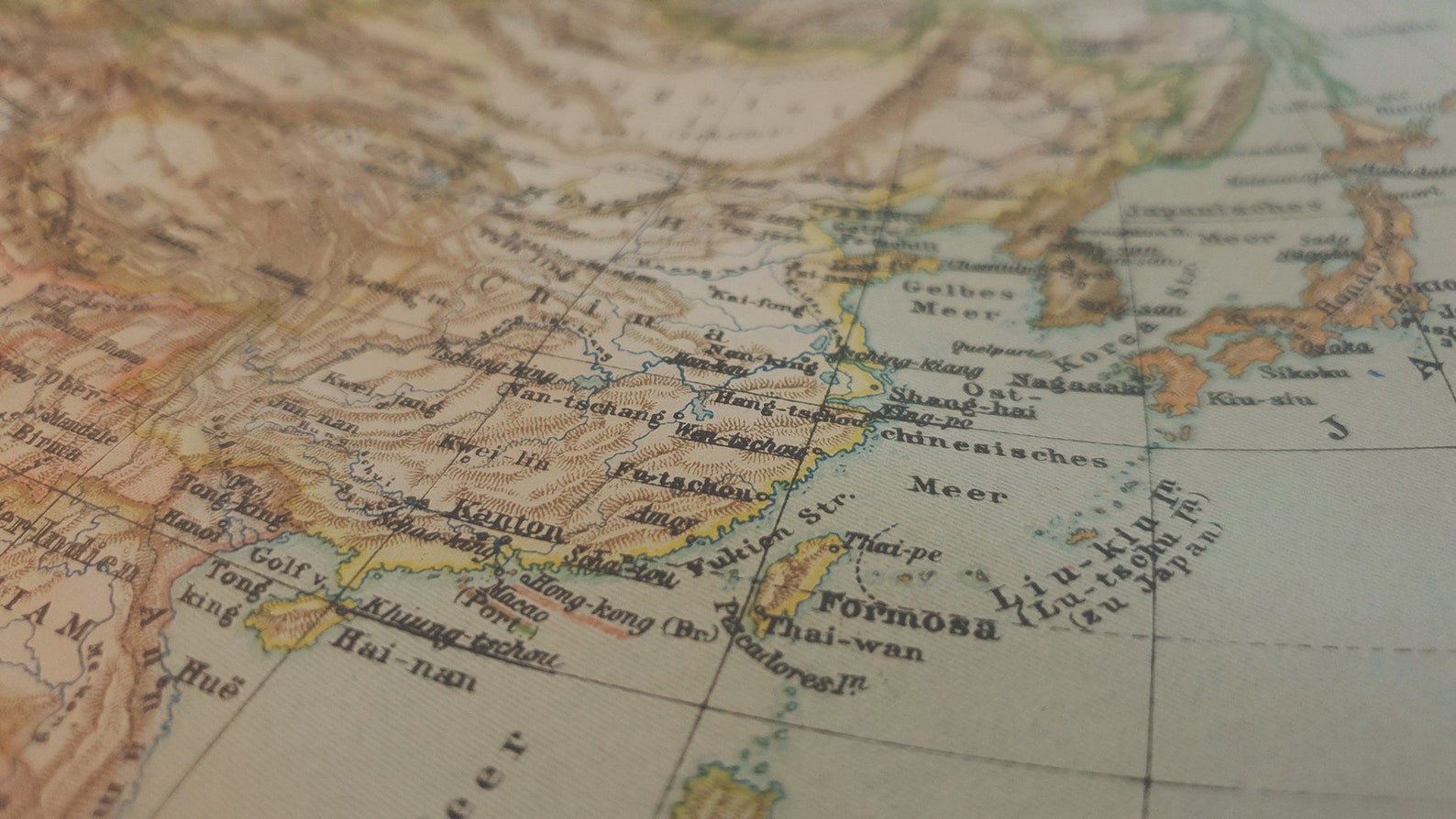 1893 Vintage Map of Asia | Etsy