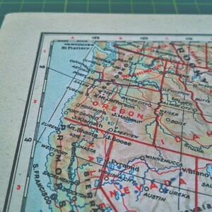 1956 Vintage USA Map - Etsy