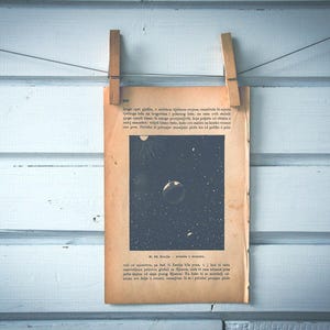 1895 Vintage Earth in Space Lithograph Illustration - Etsy