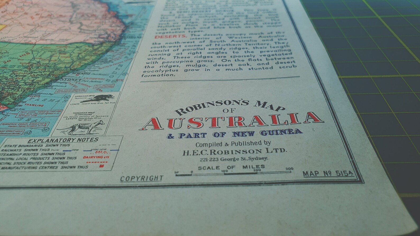 1930s Vintage Map of Australia | Etsy