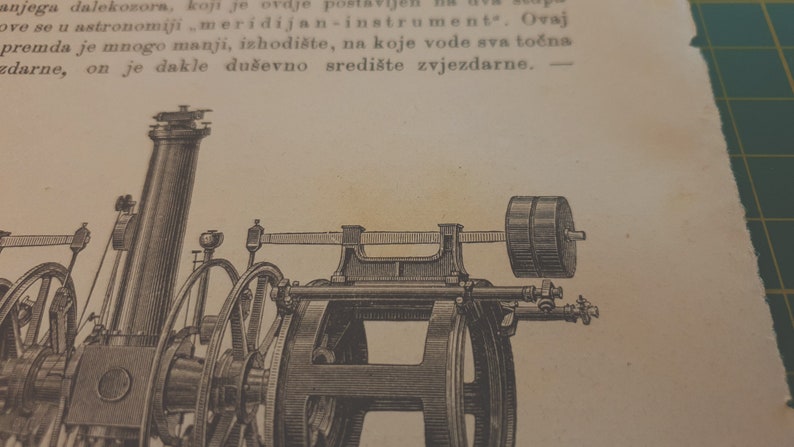 1895 Vintage Meridian Circle Instrument Lithograph - Etsy