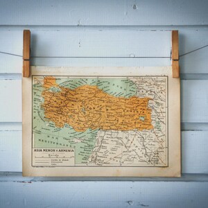 1928 Vintage Map of Turkey - Etsy