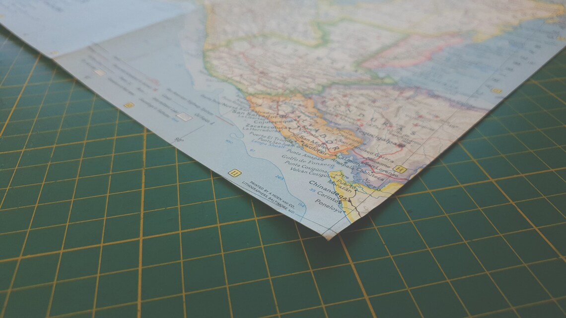 1961 Vintage National Geographic Map of Mexico | Etsy