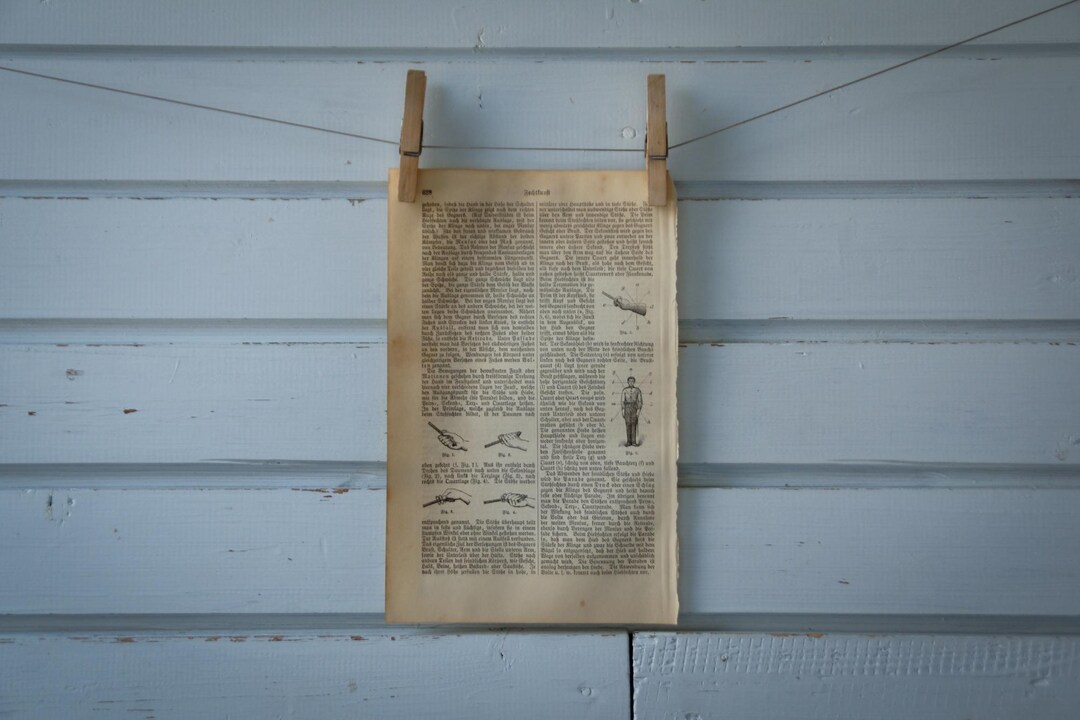 1887 Vintage Fencing Lithograph Illustration - Etsy