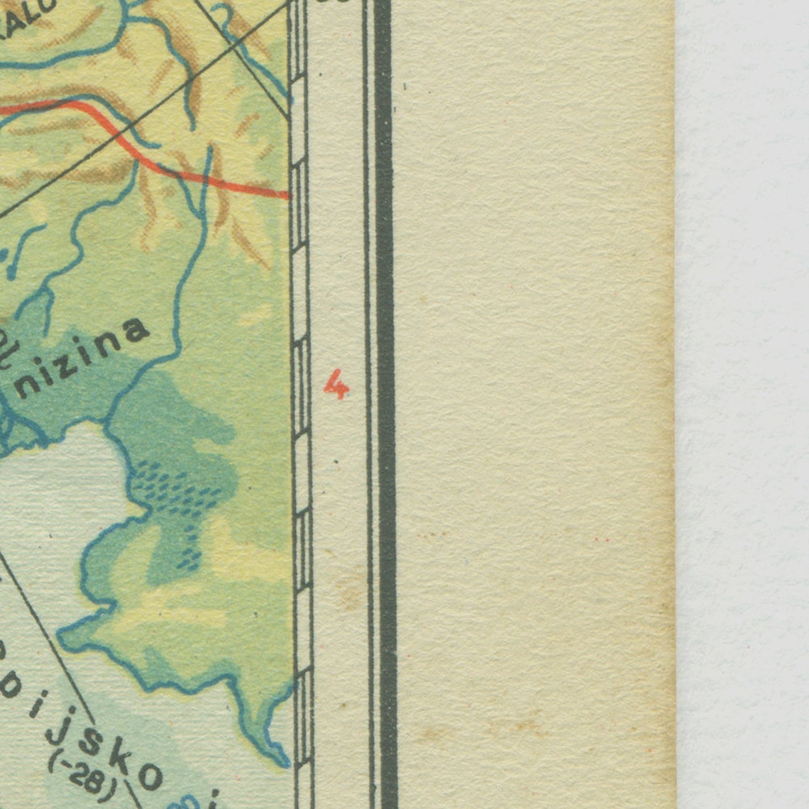 1956 Vintage Map of Europe - Etsy
