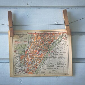 1950s Vintage Auteuil Map - Etsy