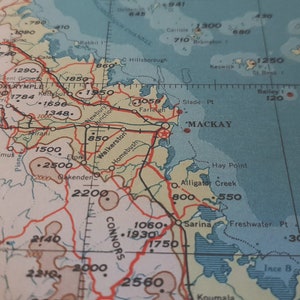 1968 Vintage Isaac Region Map - Etsy