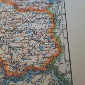 1936 Vintage Baltic States Map - Etsy