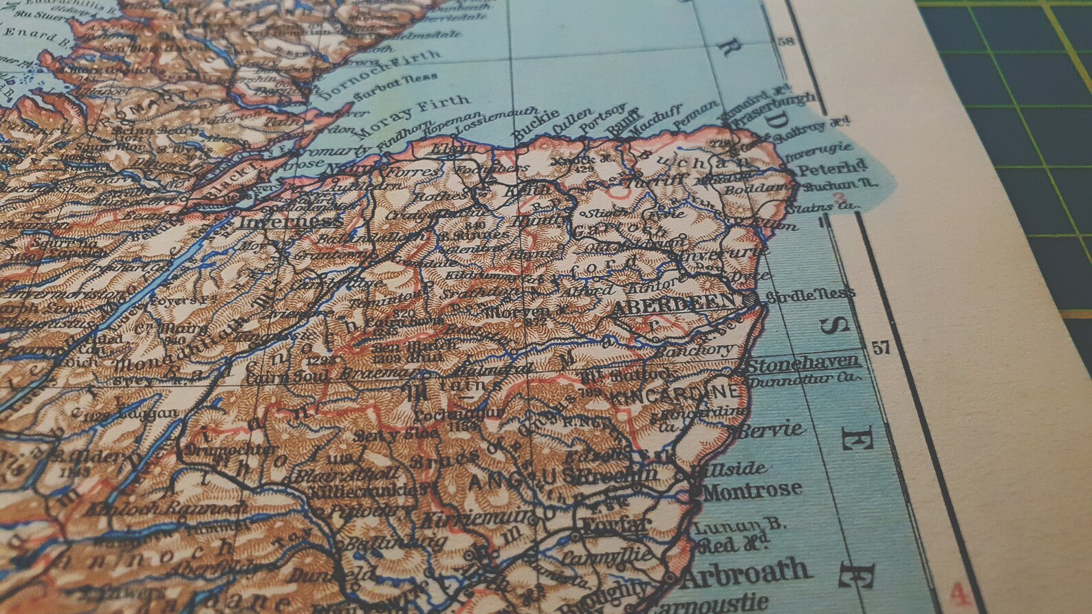 1936 Vintage Scotland Map - Etsy