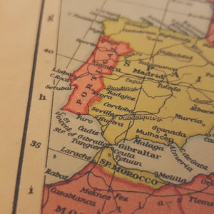 1950 Vintage Map of Europe - Etsy