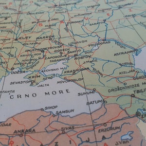 1965 Vintage Map of Europe - Etsy