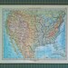 1956 Vintage USA Map - Etsy