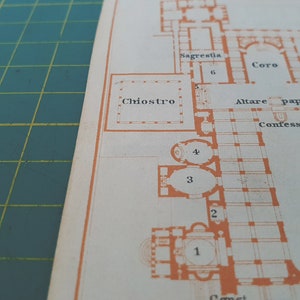 1908 Vintage Plan of the Lateran Basilica - Etsy