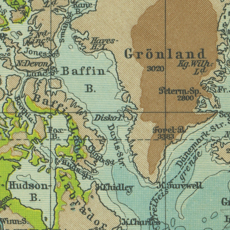 1936 Vintage World Map | Etsy