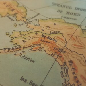 1924 Vintage North America Map - Etsy