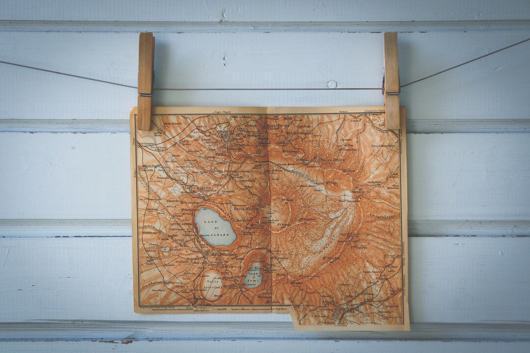 1903 Vintage Alban Hills Map - Etsy