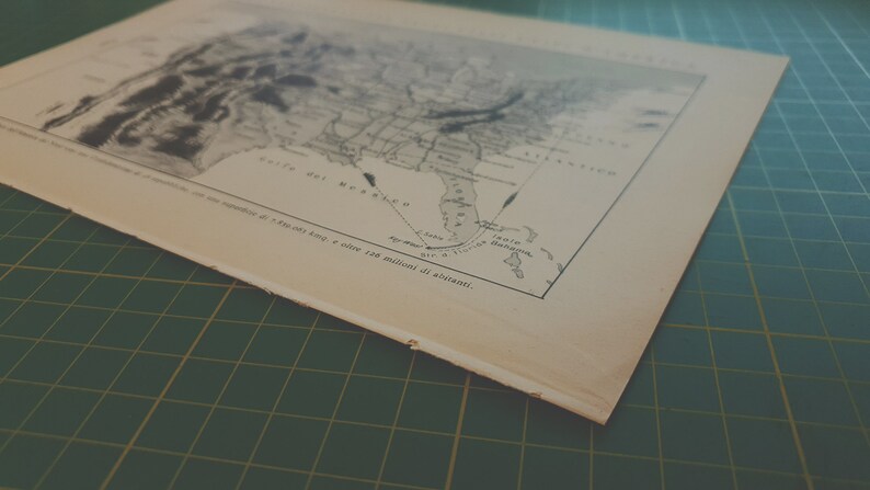 1935 Vintage Map of USA - Etsy