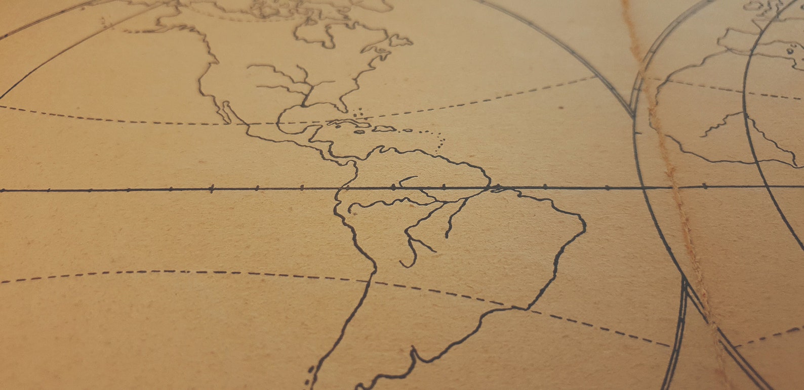 1920s Vintage World Blank Map | Etsy