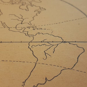 1920s Vintage World Blank Map - Etsy