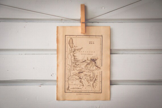 1823 Vintage Tribe of Gad Map - Etsy