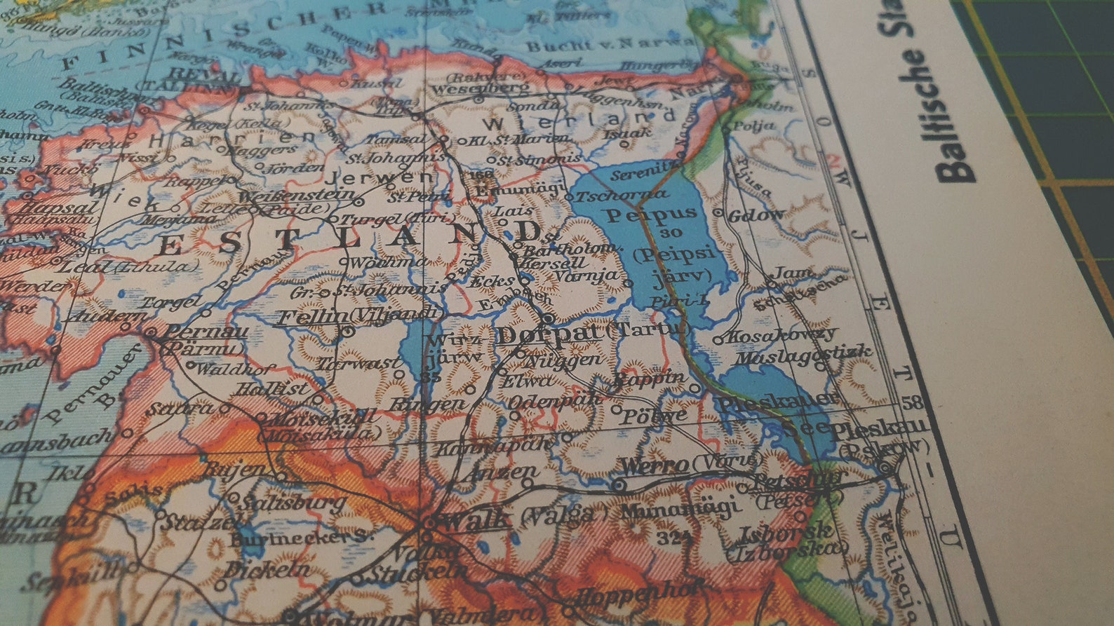 1936 Vintage Baltic States Map - Etsy