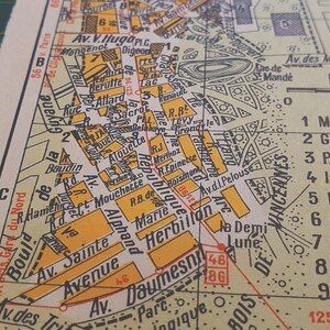 1950s Vintage Saint-mandé Map - Etsy
