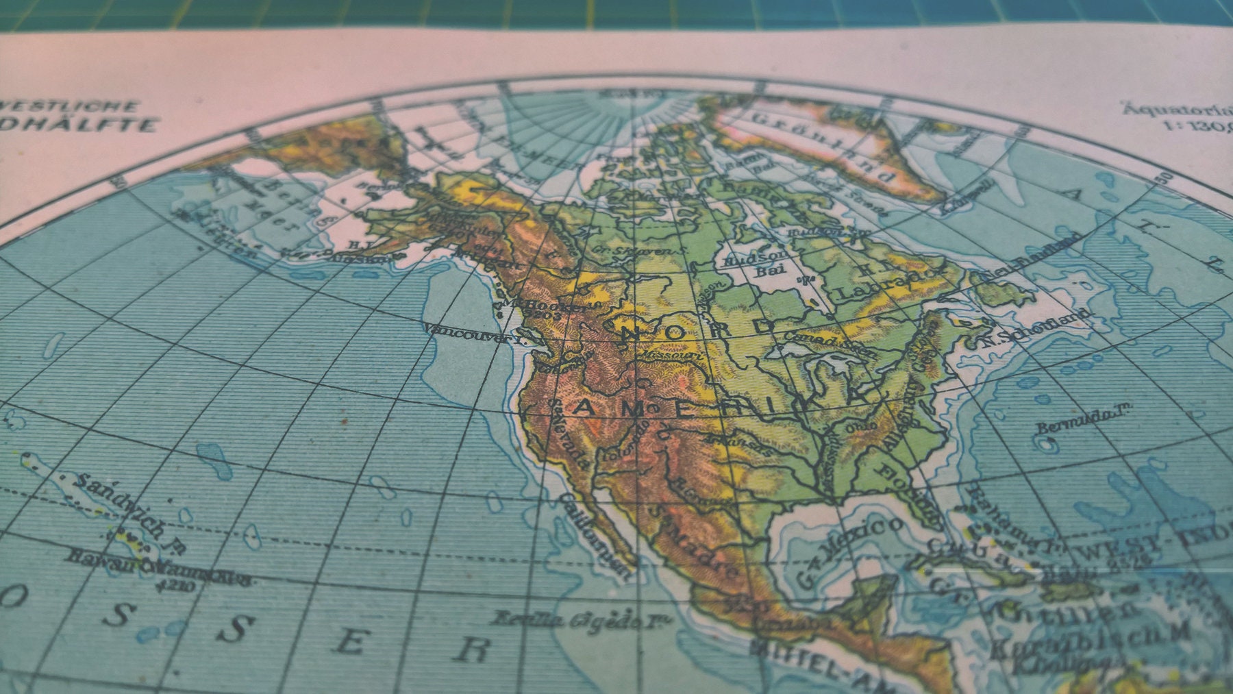 1929 Vintage World Hemispheres Map 1929 Vintage World Hemispheres Map