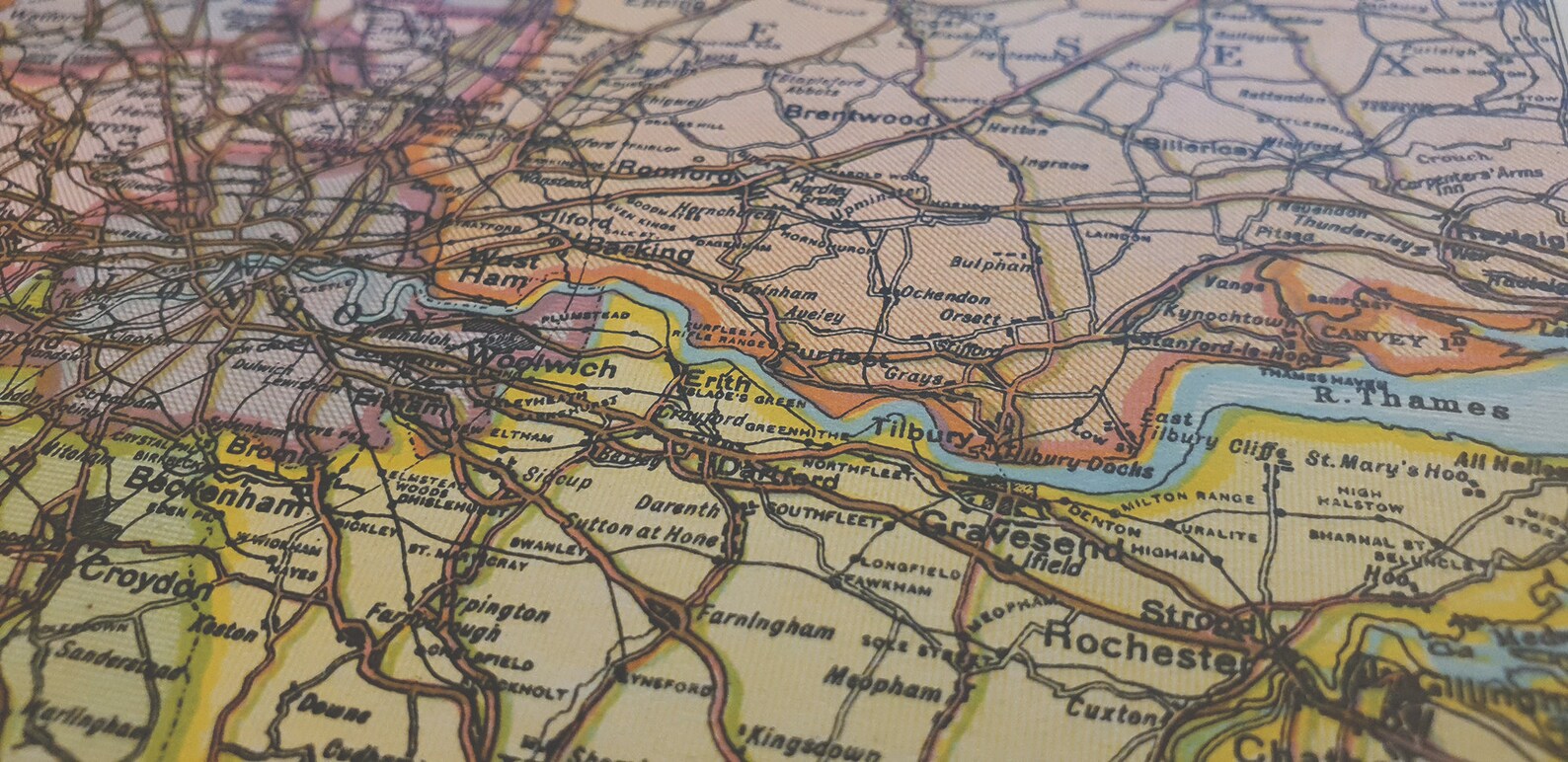 1930s Vintage London Metropolitan Area Map - Etsy