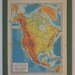 1950 Vintage North America Map - Etsy
