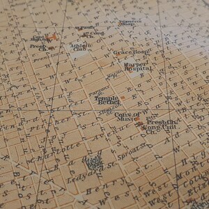 1904 Vintage Map of Detroit - Etsy