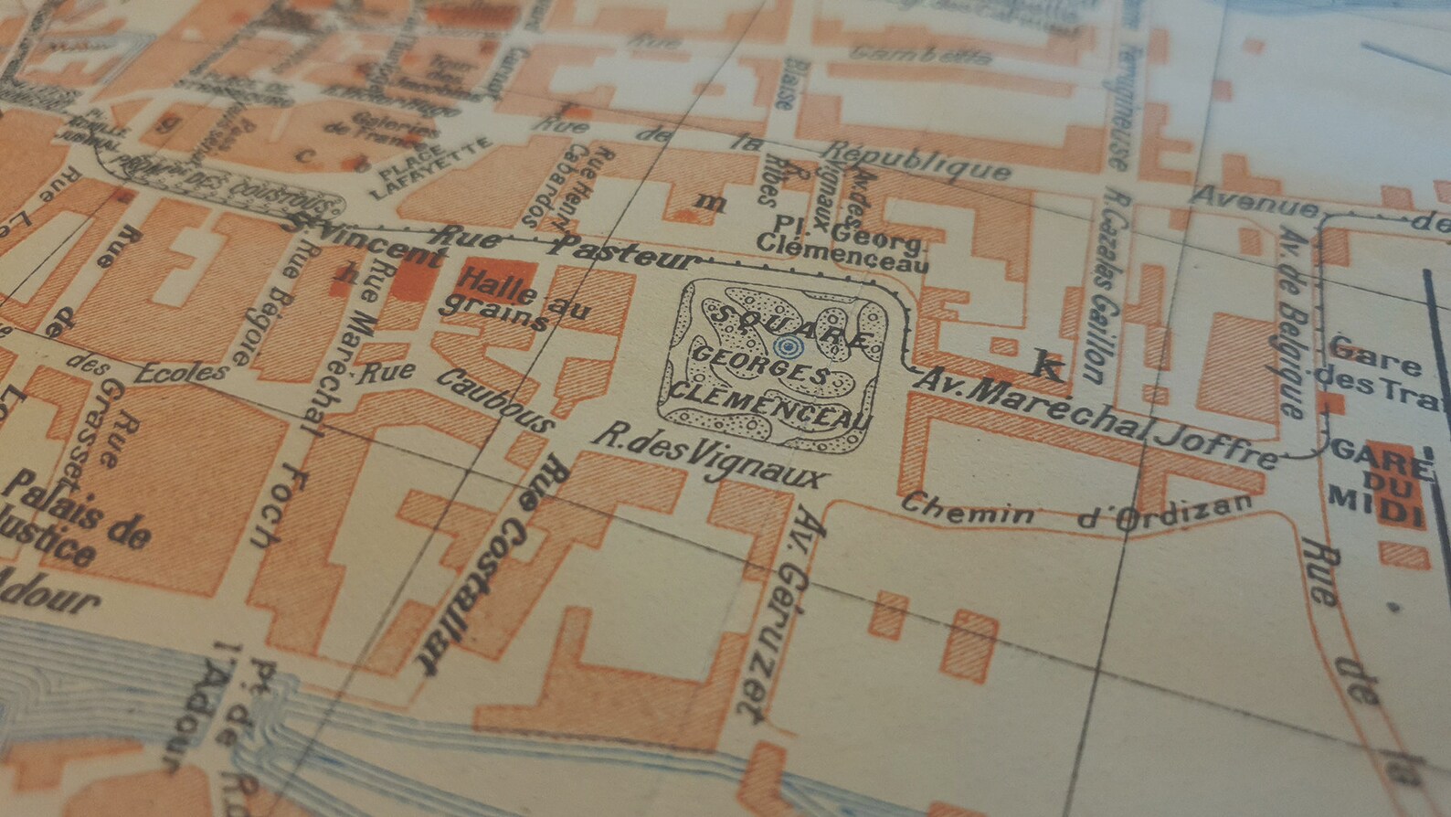 1925 Vintage Bagnères-de-bigorre Map | Etsy