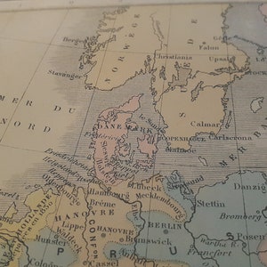 1886 Vintage Map of Europe - Etsy